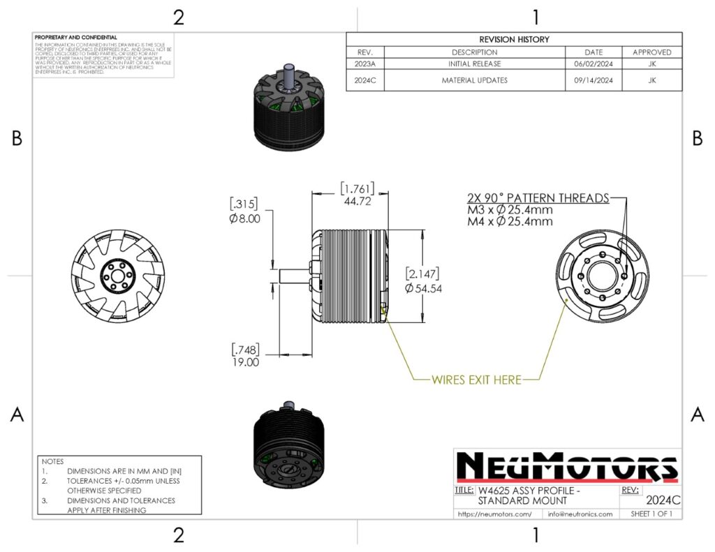 NeuMotors 4600 Series BLDC Motors: 500 to 2,000 watt BLDC Motors ...